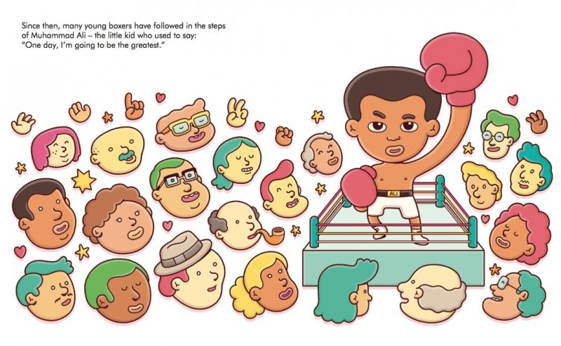kniha Little People, Big Dreams: Muhammad Ali, anglická kniha