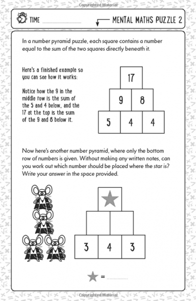 Mental Maths Games for Clever Kids, zošit s aktivitami