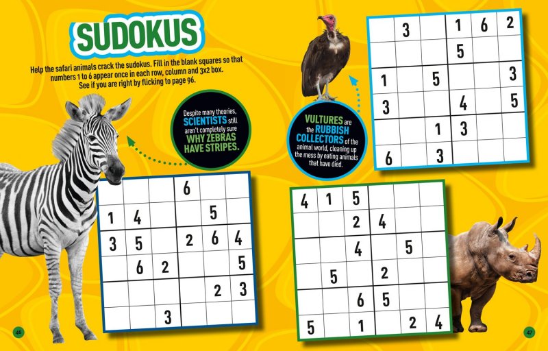 kniha Puzzle Book Animals : Brain-Tickling Quizzes, Sudokus, Crosswords ...