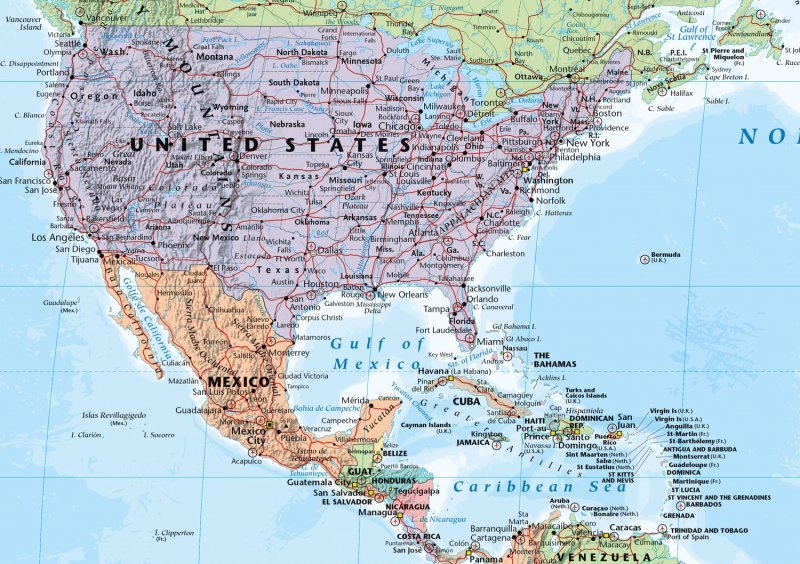 mapa Collins World Wall Paper Map, mapa