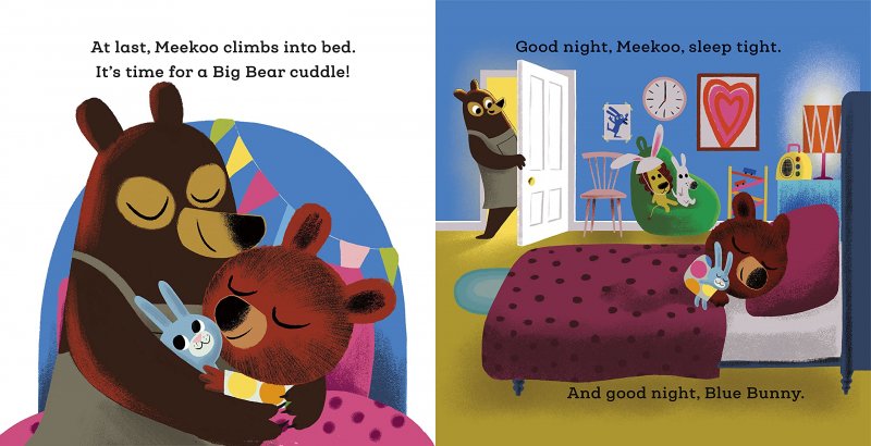 kniha Meekoo and the Bedtime Bunny, anglická kniha - leporelo