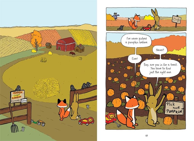 anglicka kniha Fox & Rabbit Make Believe, anglická kniha - komiks