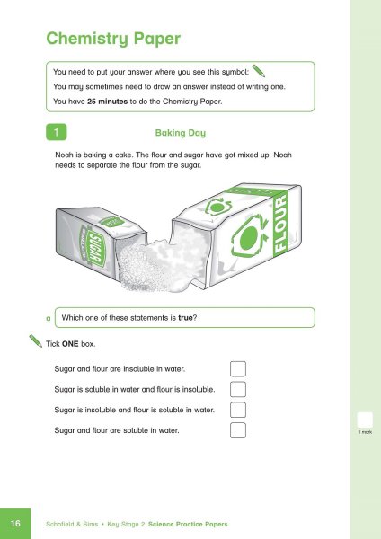 anglicka kniha Key Stage 2 Science Practice Papers, pracovný zošit