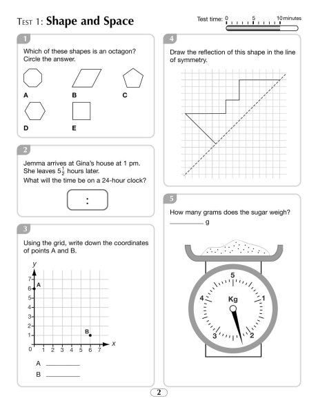 anglicka kniha 10 Minute Tests: Maths, pracovný zošit