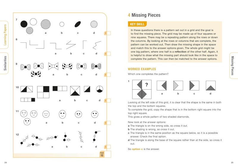 Bond Non-verbal Reasoning Assessment Practice (6-7 years), pracovný zošit